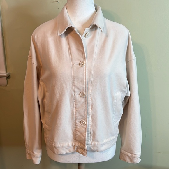 Uniqlo | Jackets & Coats | Uniqlo Light Pink Button Down Jacket | Poshmark